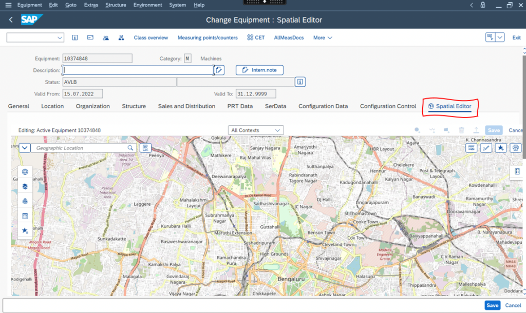 SAP Spatial Asset Management with Geographical Enablement Framework